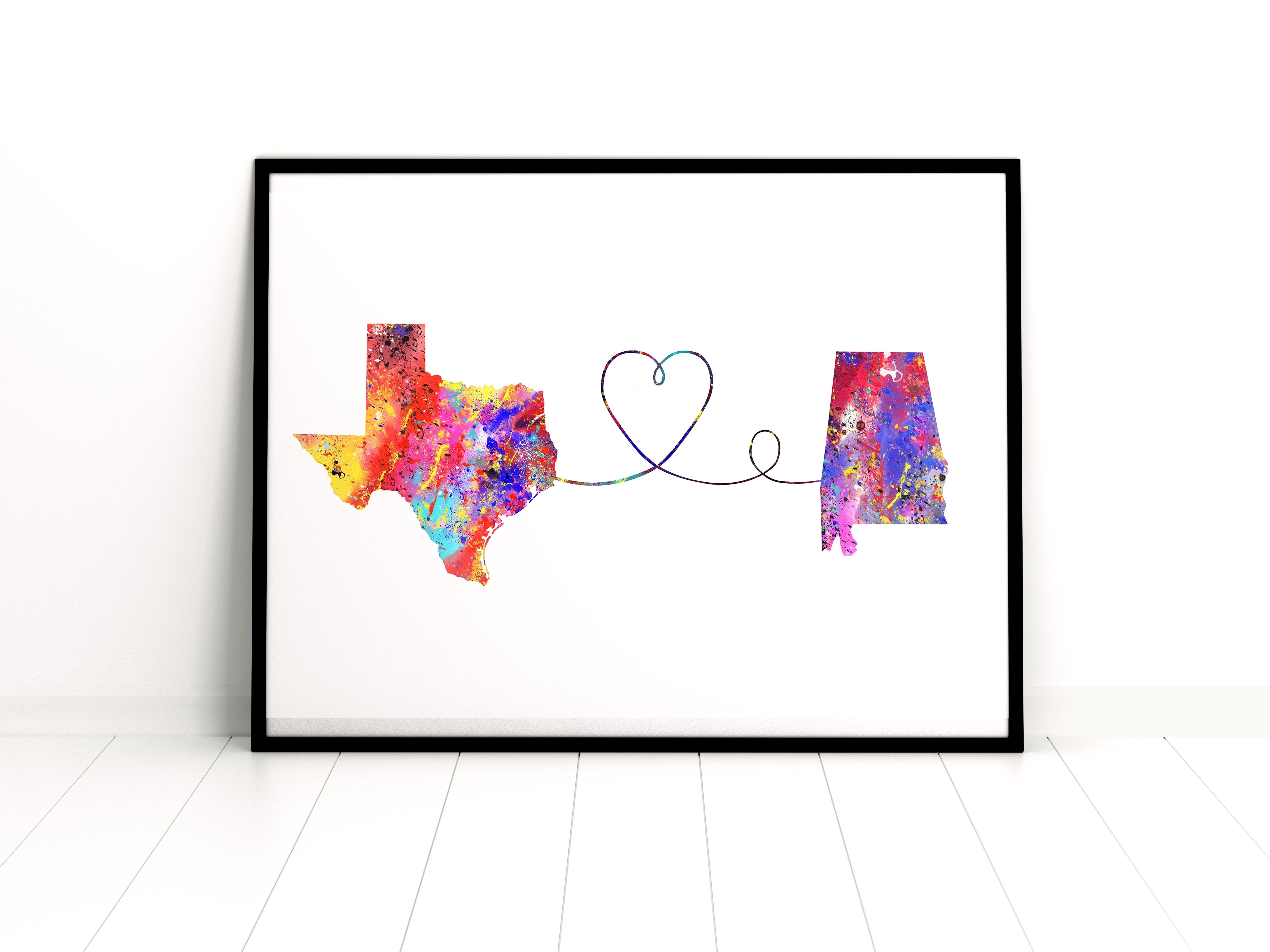 Vivid Pixel Texas Alabama – Art Prints, Wall Decor, and Wall Art ...