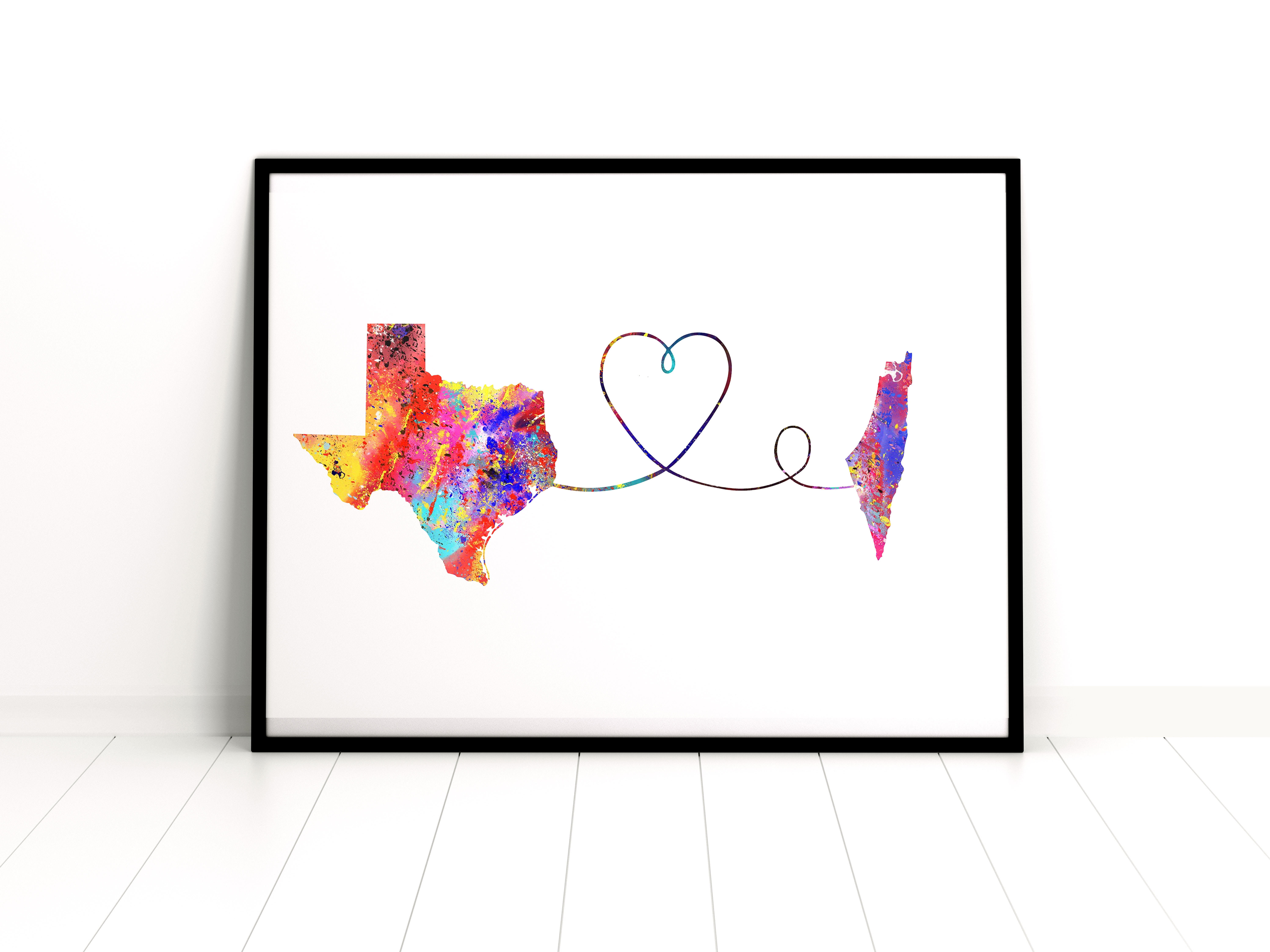 Vivid Pixel Texas Israel – Art Prints, Wall Decor, and Wall Art 11x14in ...