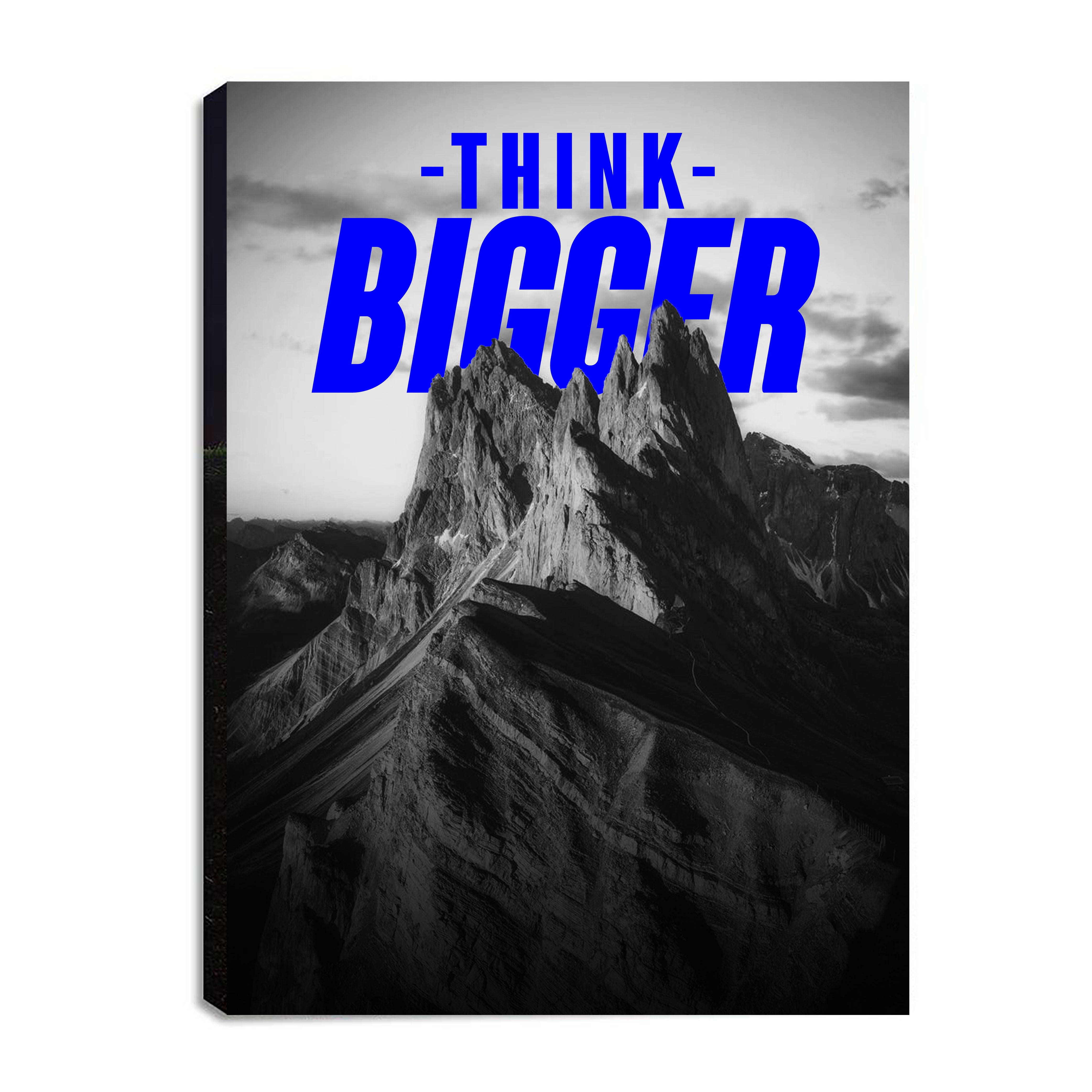 Vivid Pixel Think Big Canvas Wall Decor, Wall Art, Office Decor 12x18in ...