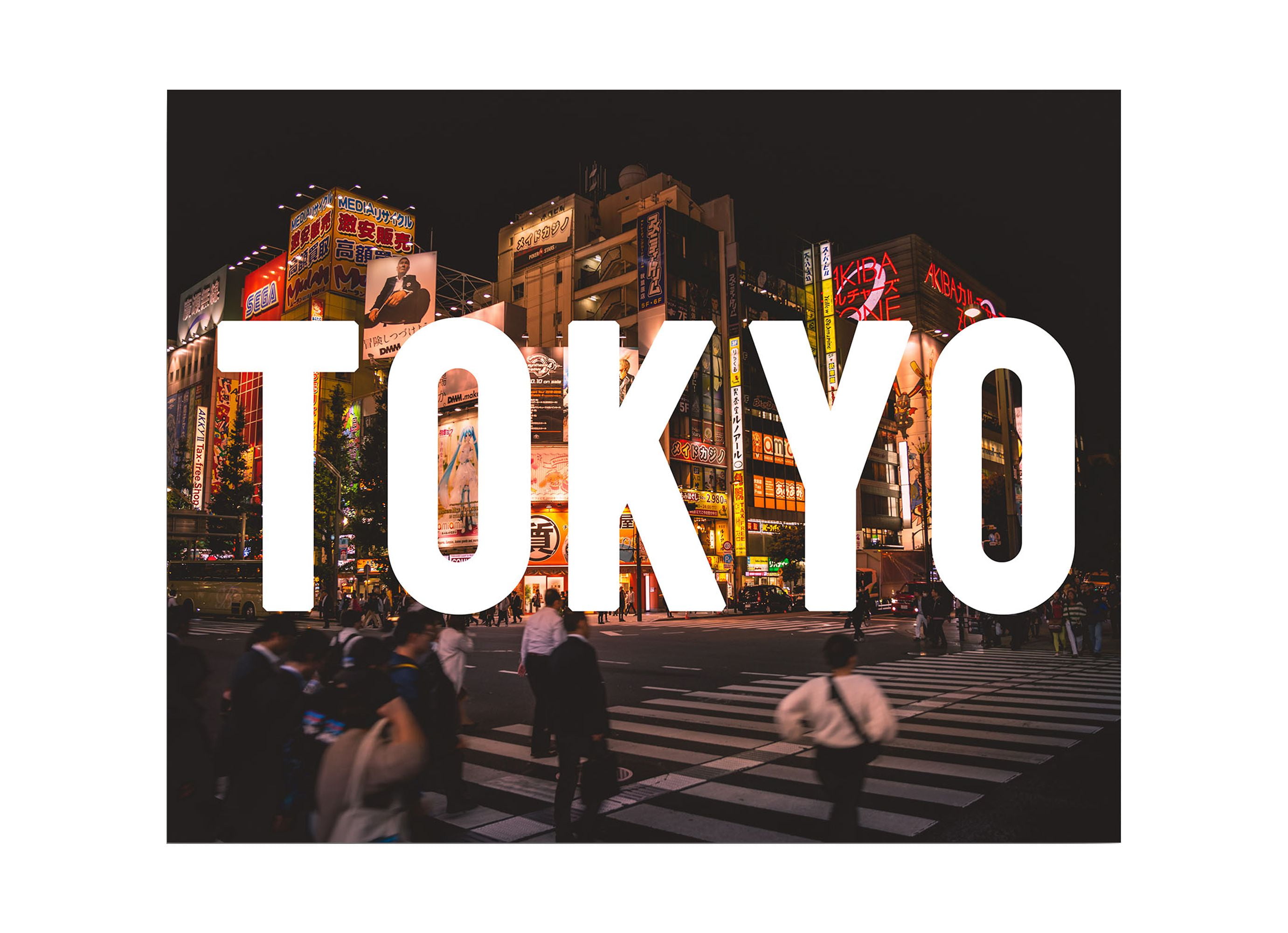 Vivid Pixel Tokyo Canvas Wall Decor, Wall Art, Office Decor 16x20in ...