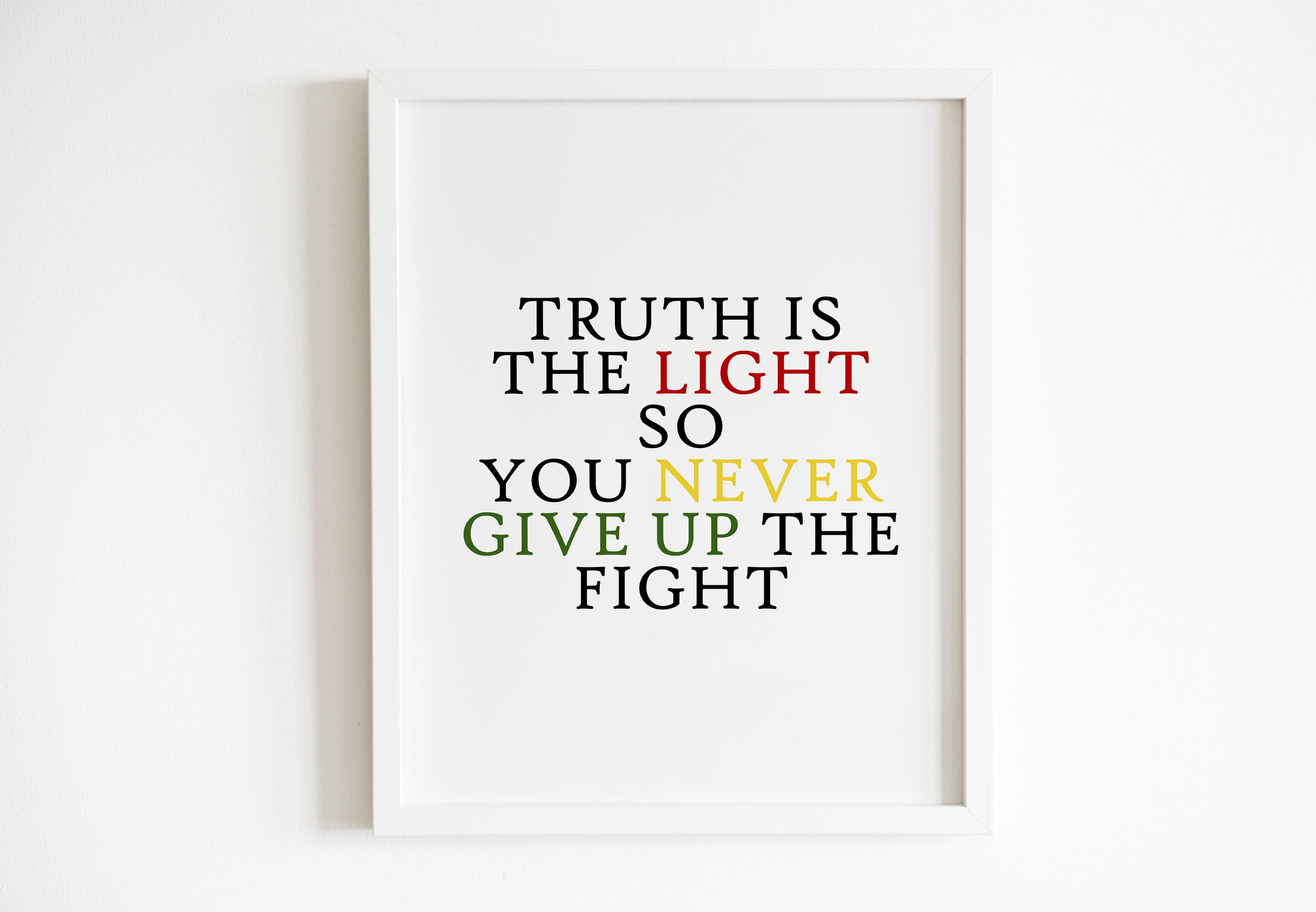 Vivid Pixel Truth Is The – Art Prints, Wall Decor, and Wall Art 16x20in ...