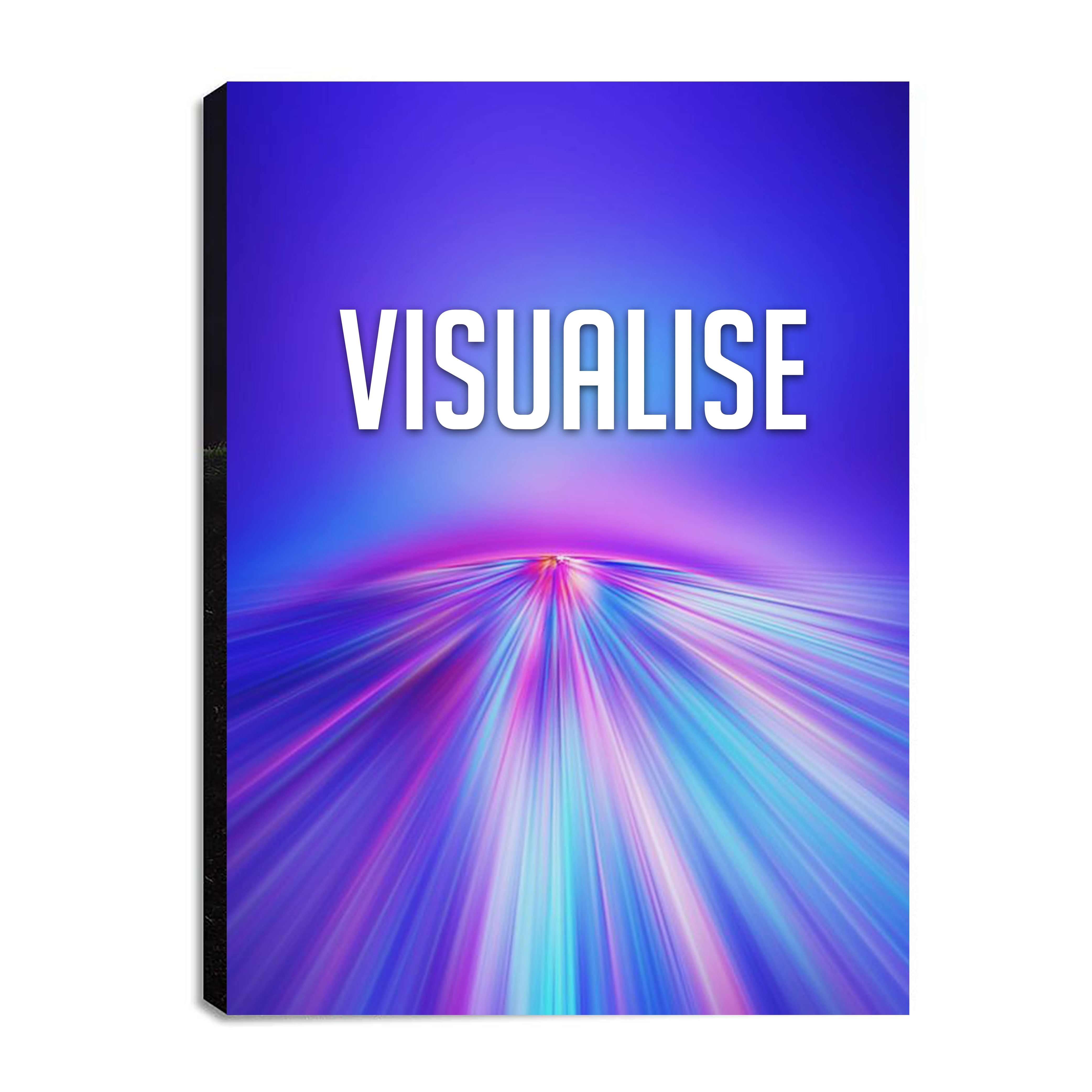 Vivid Pixel Visualise Canvas Wall Decor, Wall Art, Office Decor 12x18in ...