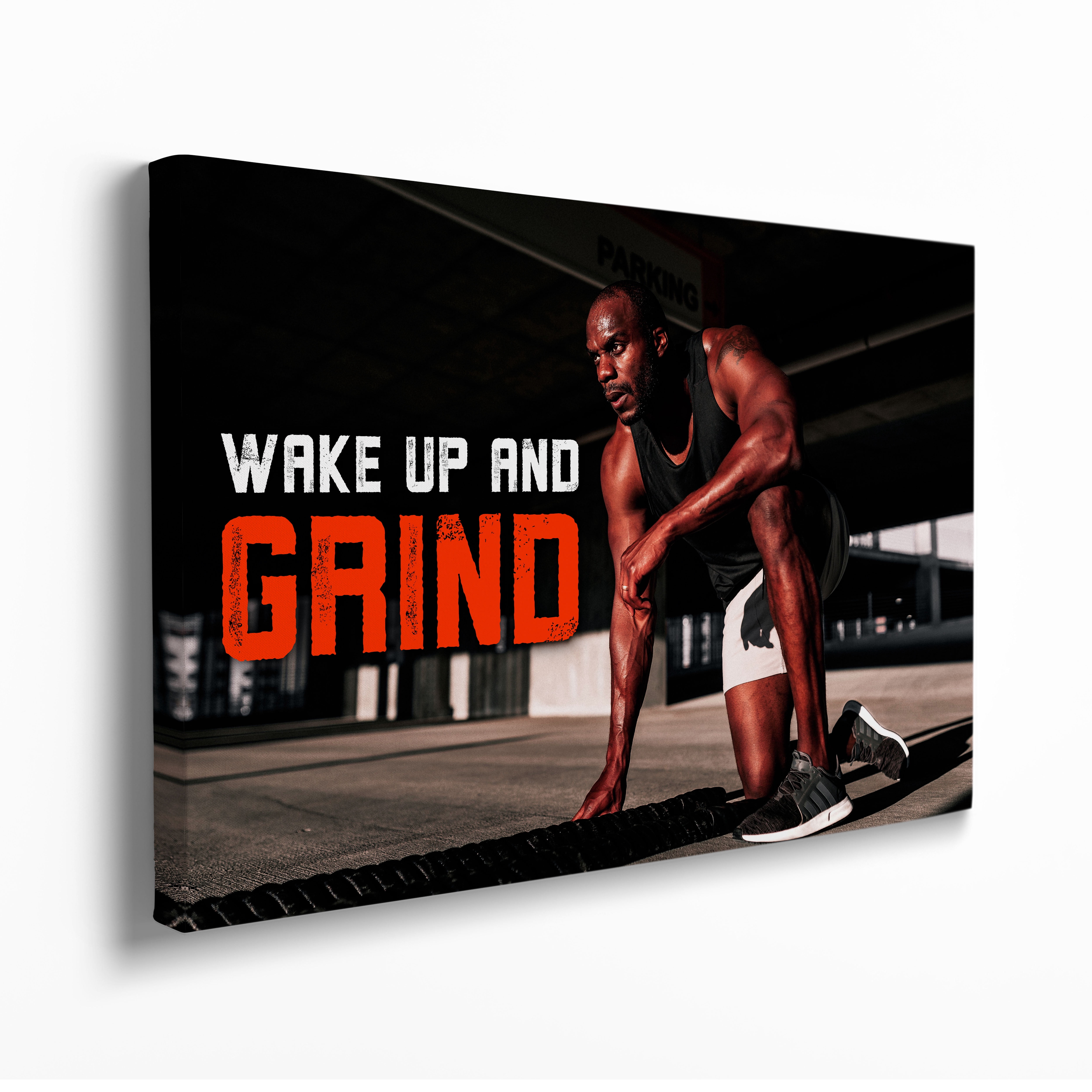 Vivid Pixel Wake Up A Canvas Wall Decor, Wall Art, Office Decor 24x36in ...