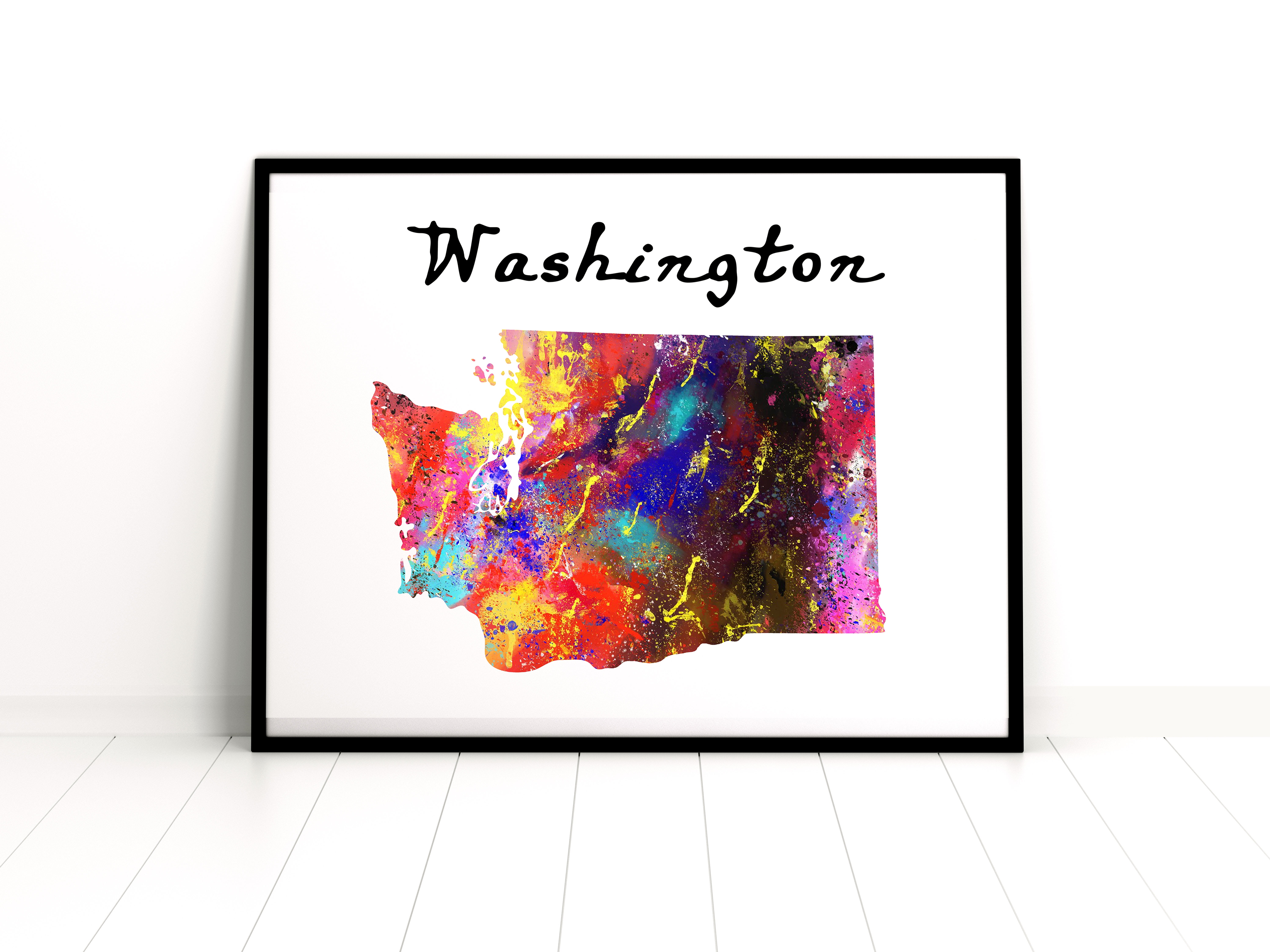 Vivid Pixel Washington – Art Prints, Wall Decor, and Wall Art 05x07in ...