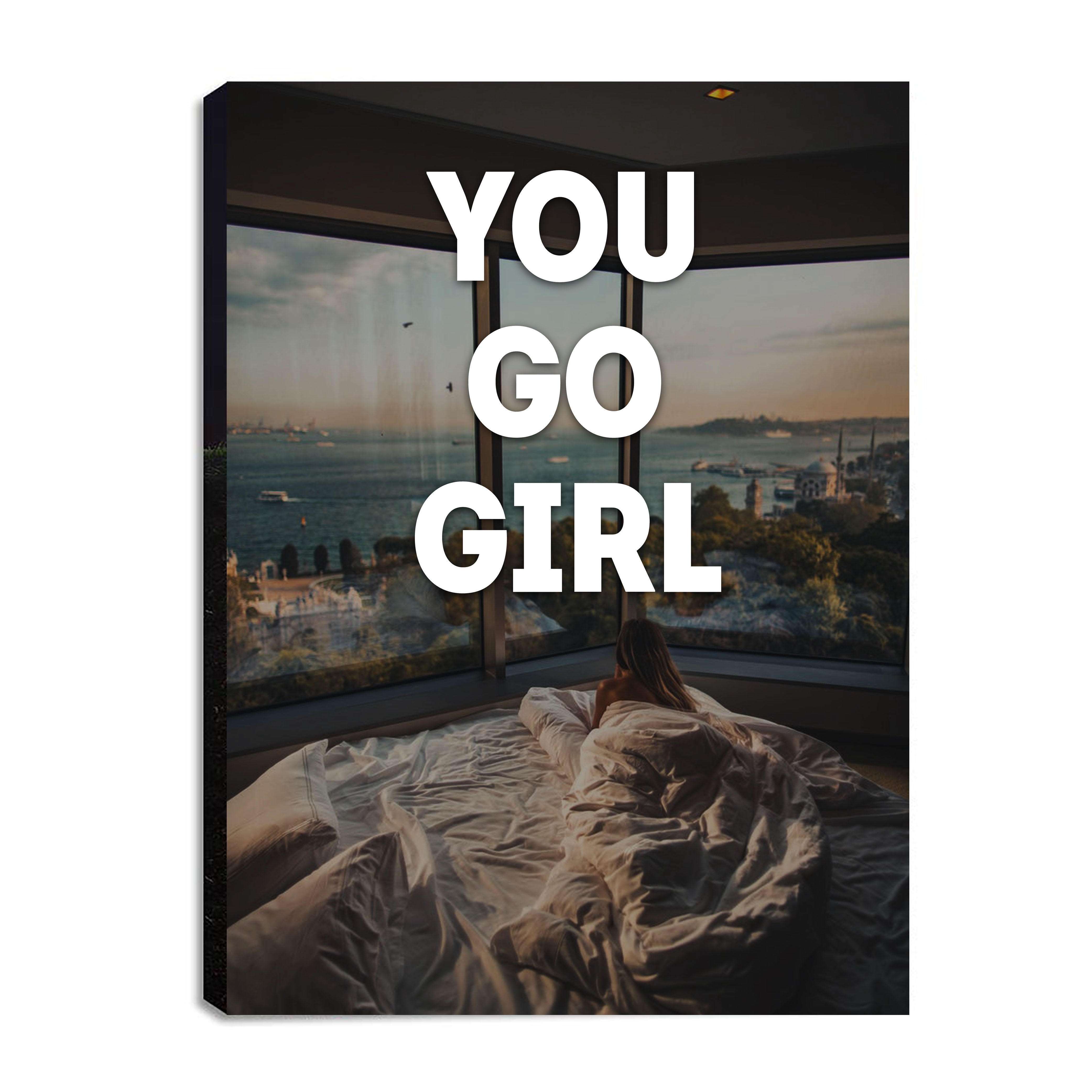 Vivid Pixel You Go Gi Canvas Wall Decor, Wall Art, Office Decor 18x24in ...