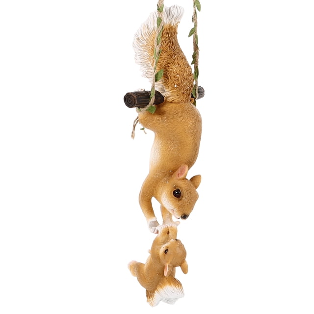 Vivid Squirrel Sculpture for Tree Hanging Adorable Squirrel Statue ...