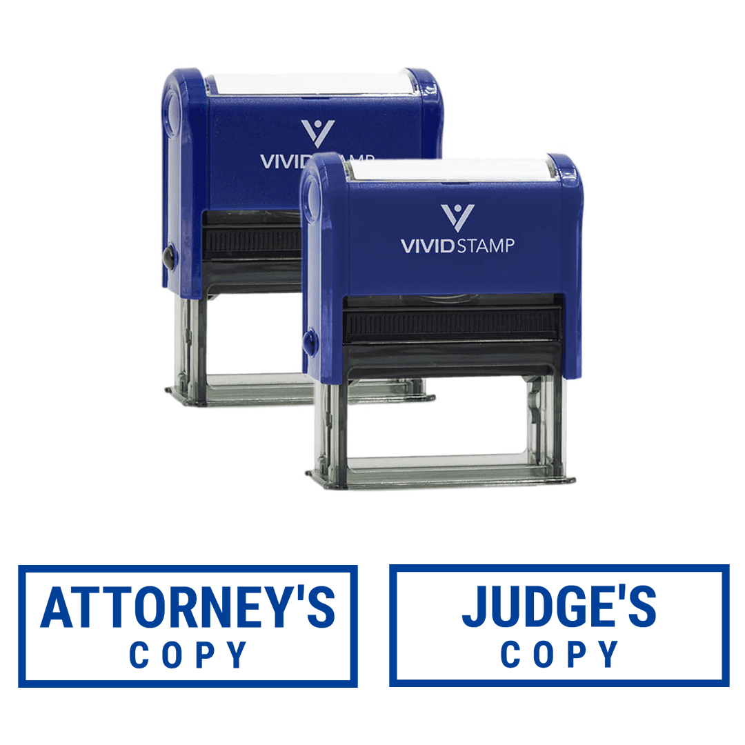 Vivid Stamp Attorney's Copy and Judge's Copy Office Stamp Self-Inking ...