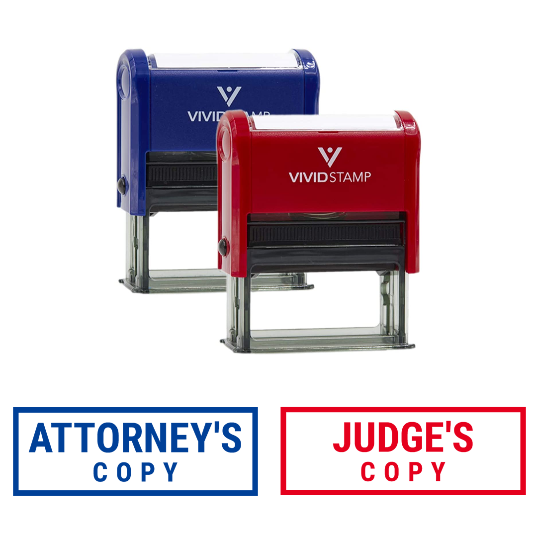 Vivid Stamp Attorney's Copy and Judge's Copy Office Stamp Self-Inking ...