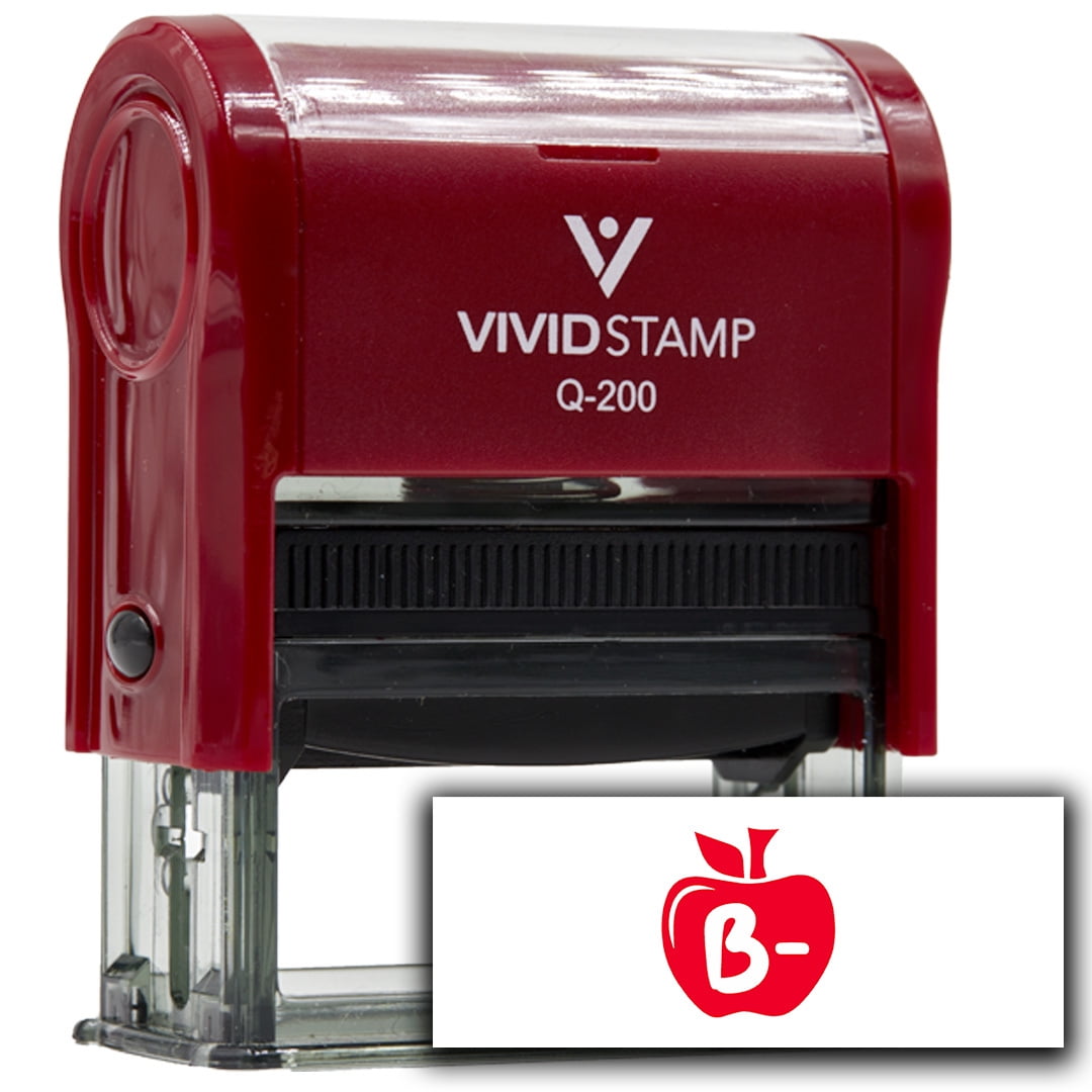 Vivid Stamp B- Teacher Stamps For Grading Self-Inking Rubber Stamps ...