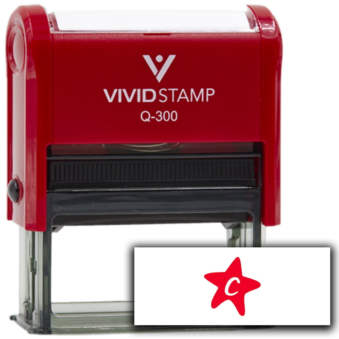 Vivid Stamp C Stamps For Grading Self-Inking Rubber Stamps (Red Ink ...