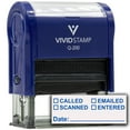 Vivid Stamp: Called Scanned Emailed With Date Line Self-Inking Office ...