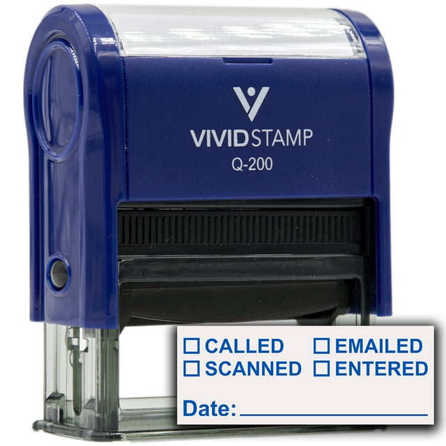 Vivid Stamp: Called Scanned Emailed With Date Line Self-Inking Office ...