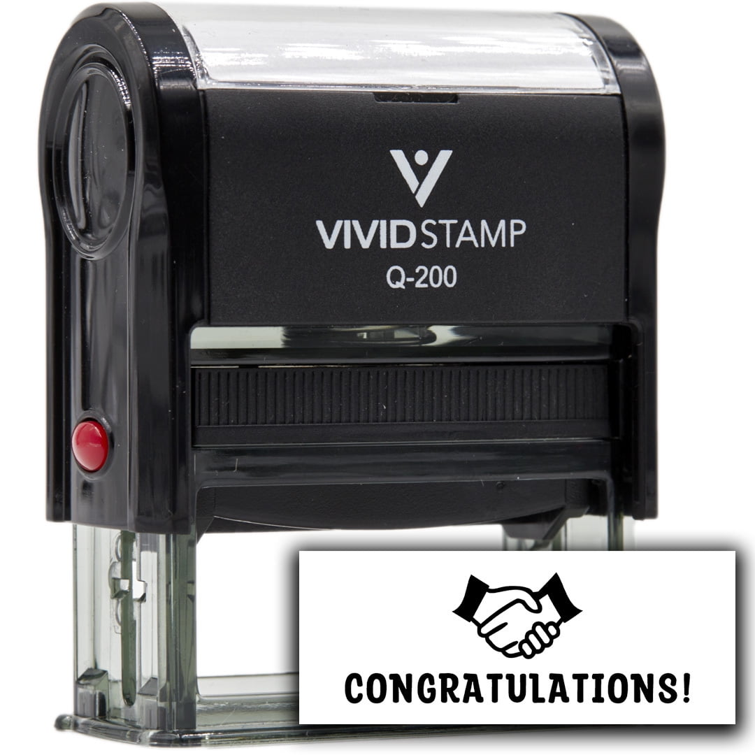 Vivid Stamp Congratulations! Stamps For Grading Self-Inking Rubber ...