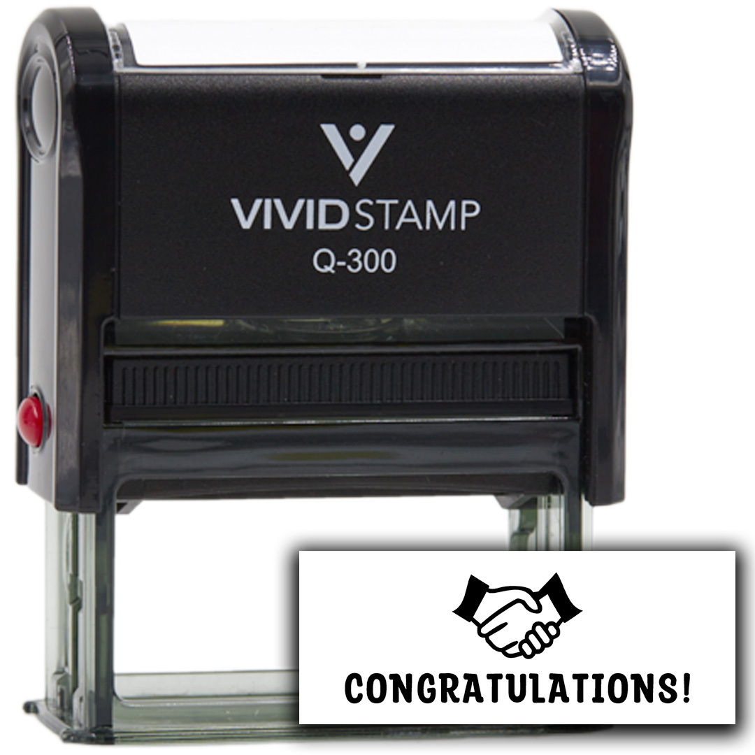 Vivid Stamp Congratulations! Stamps For Grading Self-Inking Rubber ...