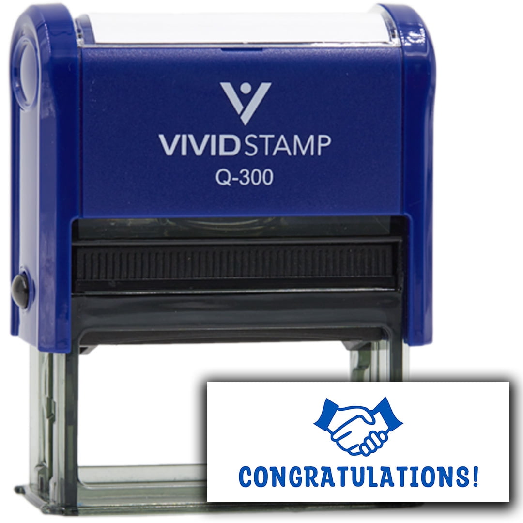 Vivid Stamp Congratulations! Stamps For Grading Self-Inking Rubber ...