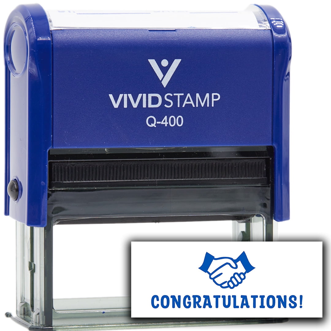 Vivid Stamp Congratulations! Stamps For Grading Self-Inking Rubber ...