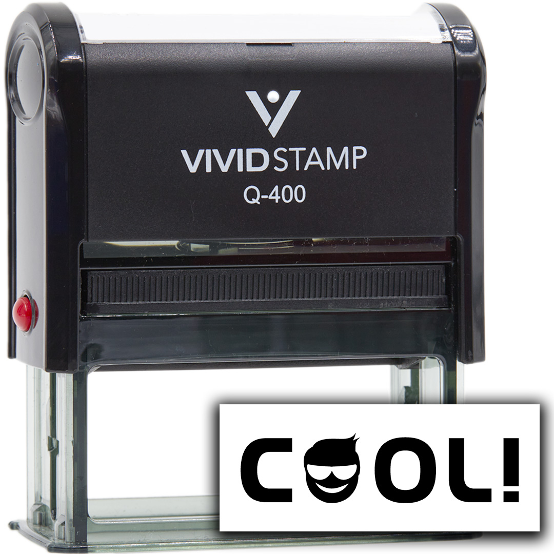 Vivid Stamp Cool! Stamps For Grading Self-Inking Rubber Stamps (Black ...