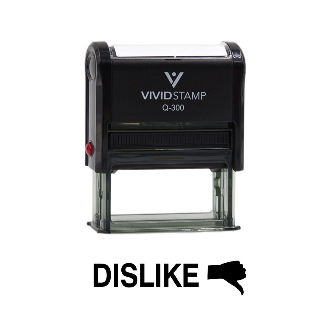 Vivid Stamp Dislike Business Self-Inking Rubber Stamps (Black Ink) - Q ...