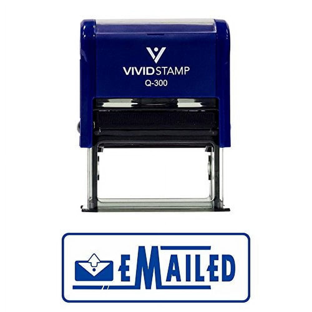 Vivid Stamp Emailed Designer Office Self-Inking Office Rubber Stamp ...