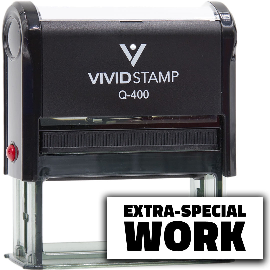 Vivid Stamp Extra-Special Work Self Inking Rubber Stamp (Black Ink) - Q ...