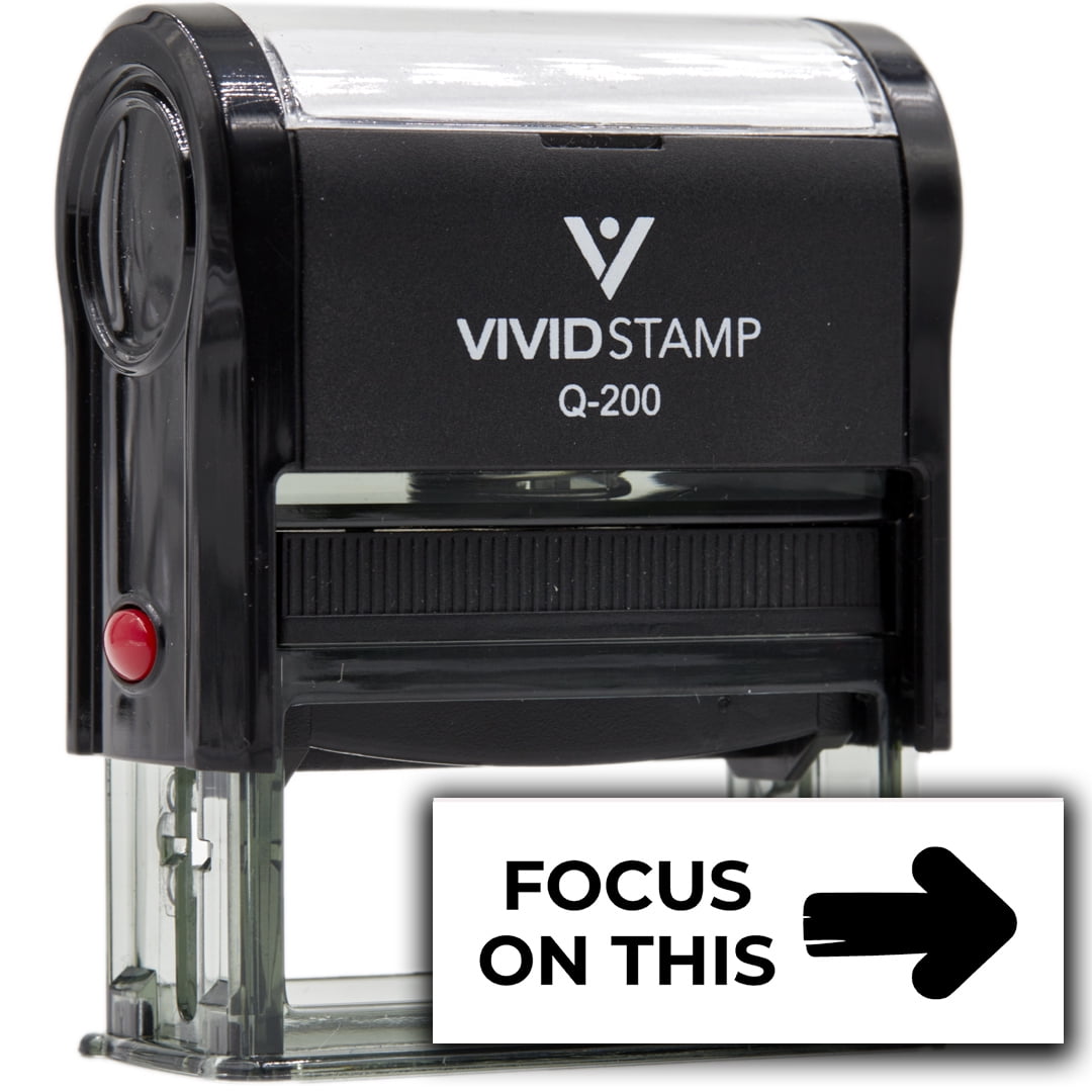 Vivid Stamp Focus On This (arrow) Self-Inking Rubber Stamps Teachers ...