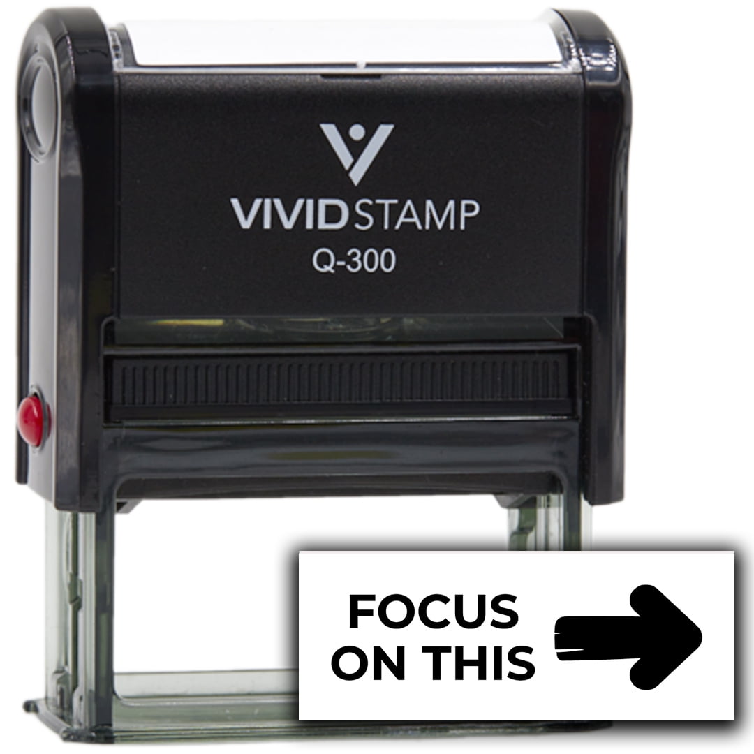Vivid Stamp Focus On This (arrow) Self-Inking Rubber Stamps Teachers ...