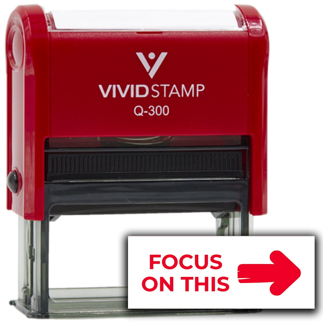 Vivid Stamp Focus On This (arrow) Self-Inking Rubber Stamps Teachers ...