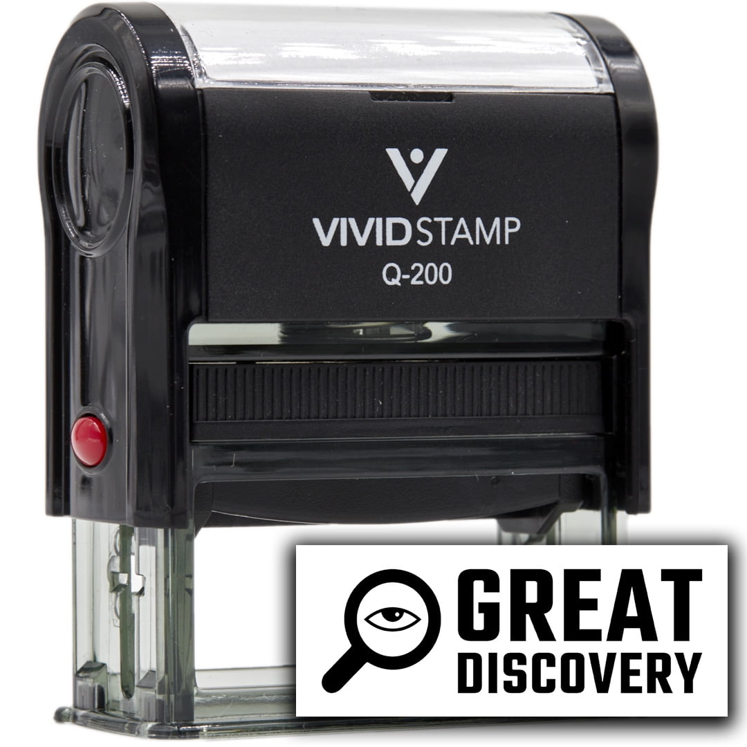 Vivid Stamp Great Discovery Teacher Feedback Self-Inking Rubber Stamps ...