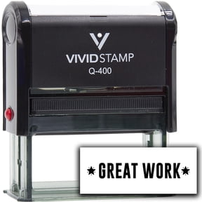 Vivid Stamp Estimate Only Self Inking Rubber Stamp (Red Ink) - Large ...