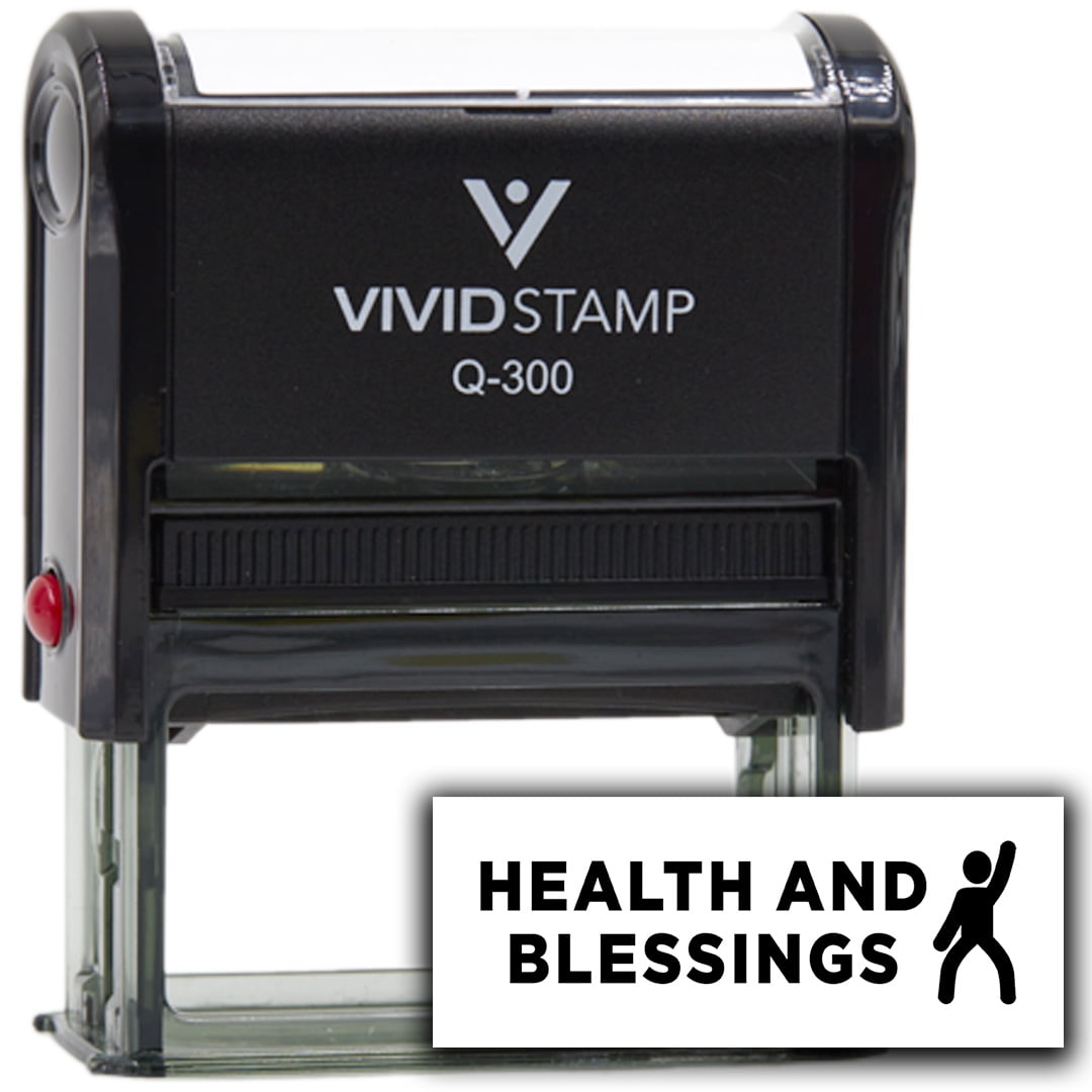Vivid Stamp Health and Blessings Stamps For Grading Self-Inking Rubber ...