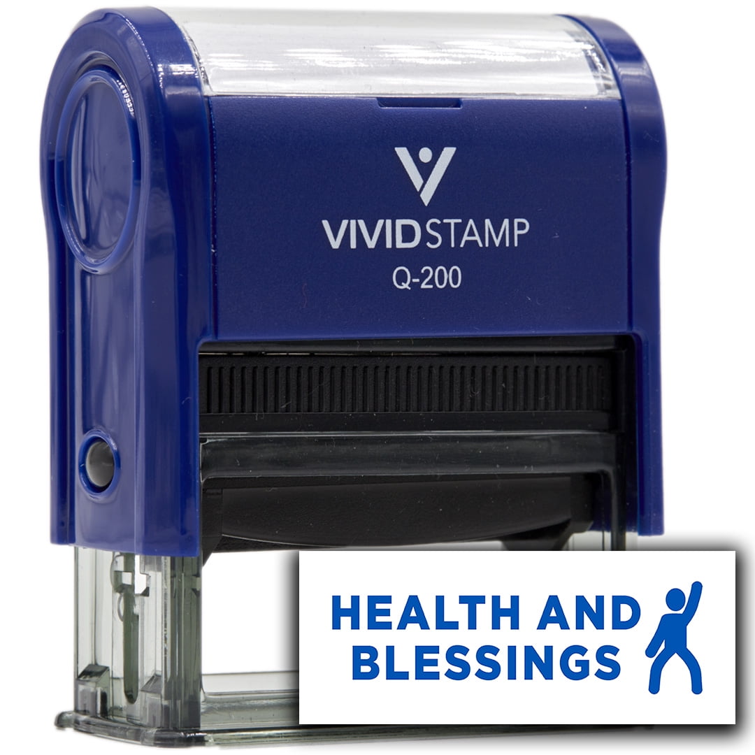 Vivid Stamp Health and Blessings Stamps For Grading Self-Inking Rubber ...