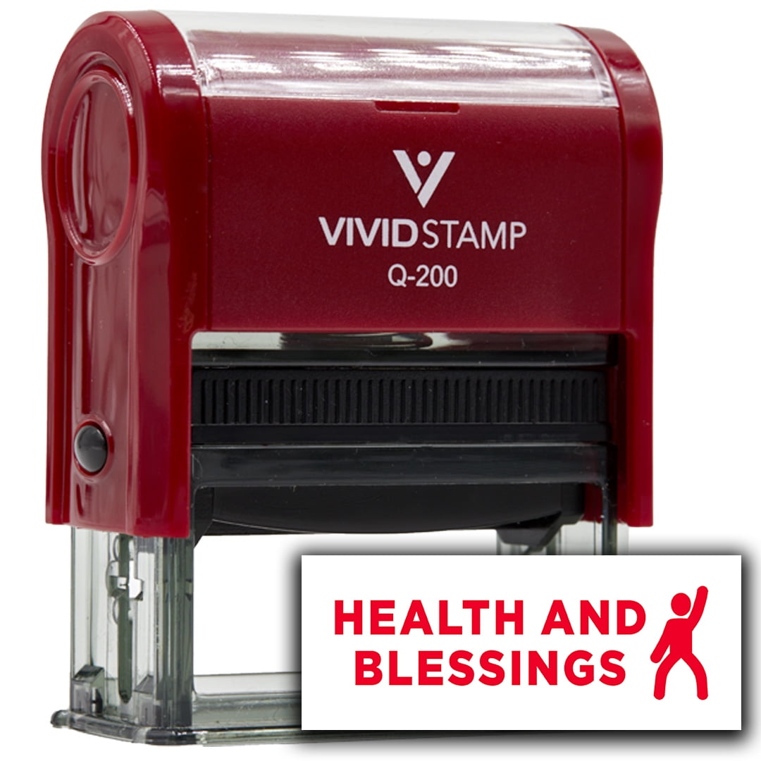 Vivid Stamp Health and Blessings Stamps For Grading Self-Inking Rubber ...