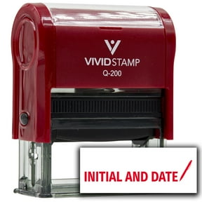 BAZIC Paid Self Inking Rubber Stamp, Red Ink Stamp Impression 1.41"x0 ...