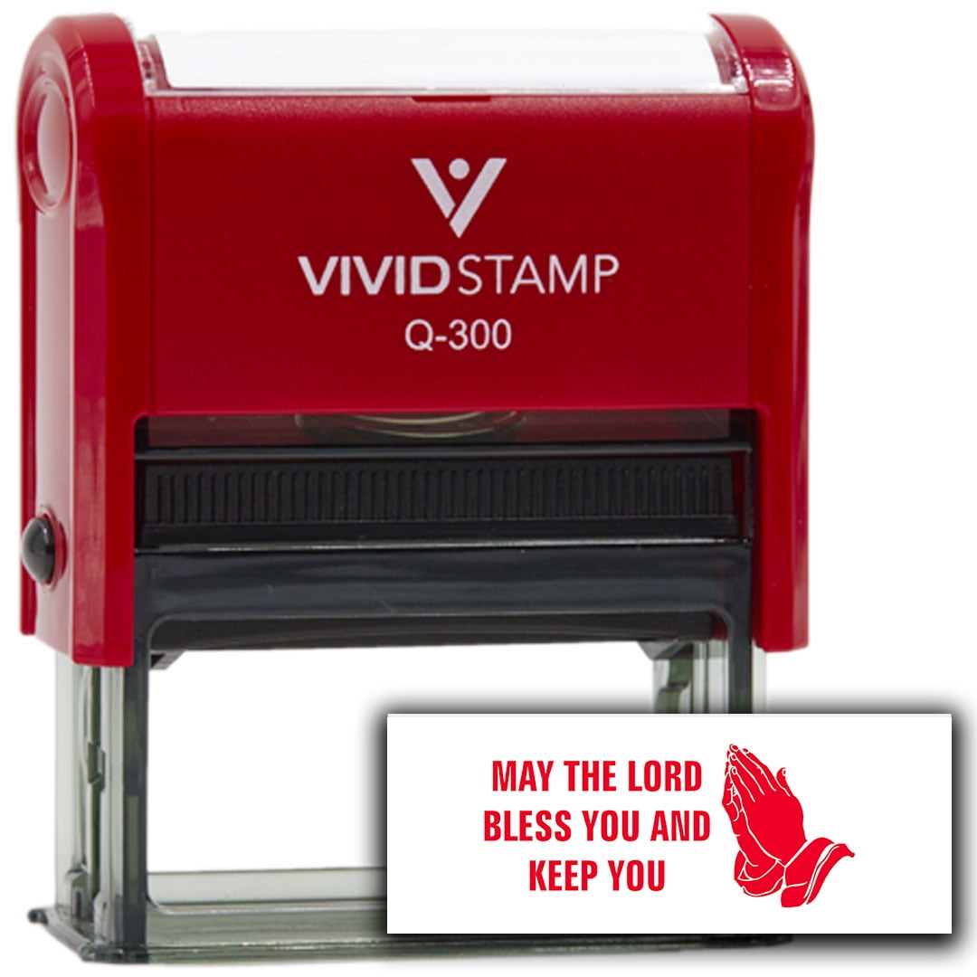 Vivid Stamp May The Lord Bless You and Keep You Self-Inking Office ...