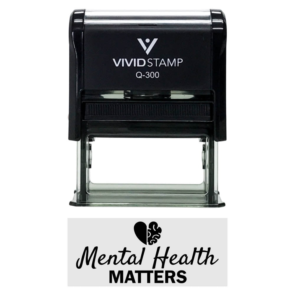 Vivid Stamp Mental Health Matters Medical Self-Inking Rubber Stamps ...