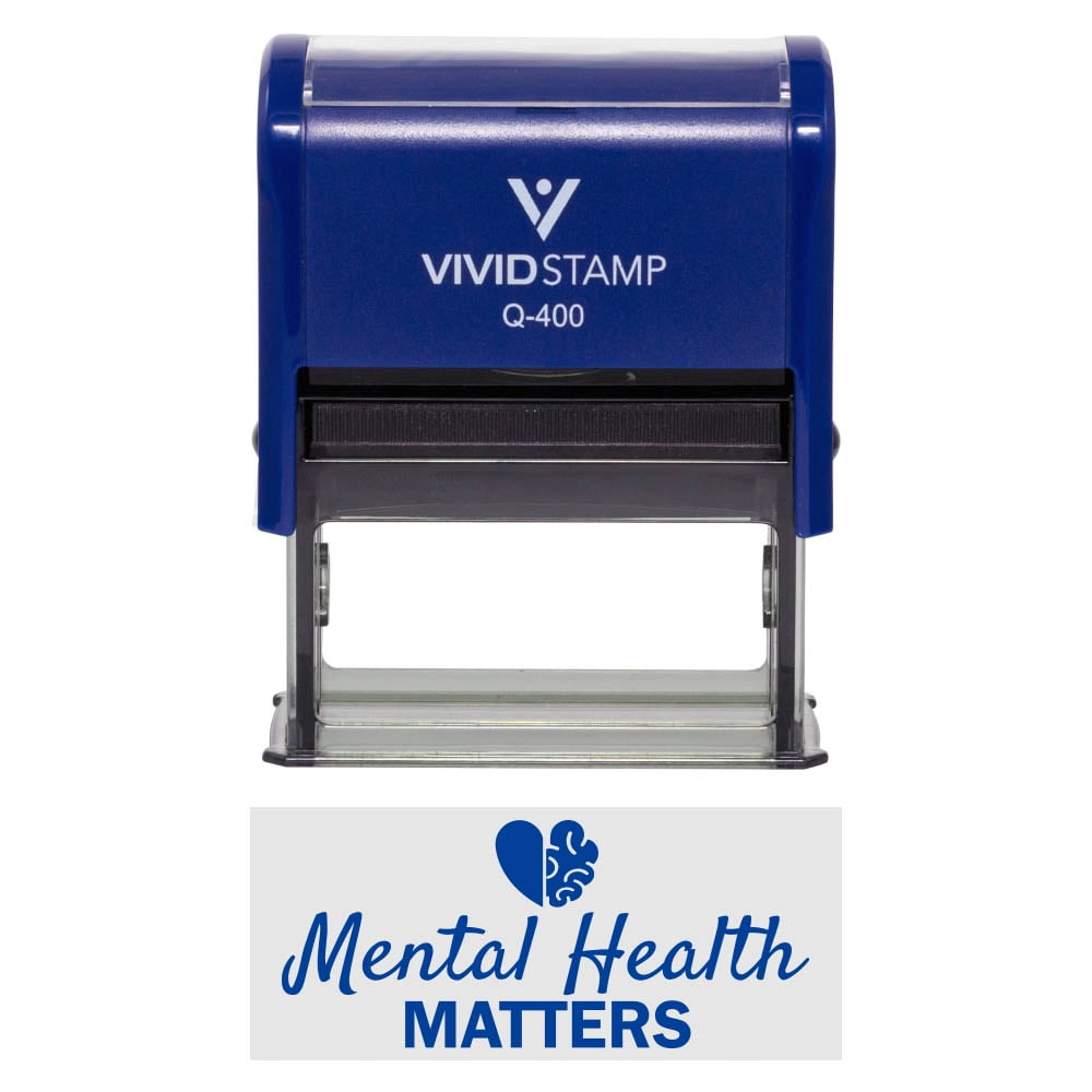 Vivid Stamp Mental Health Matters Medical Self-Inking Rubber Stamps ...