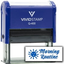 Universal Message Stamp, SCANNED, Pre-Inked One-Color, Blue -UNV10157 ...