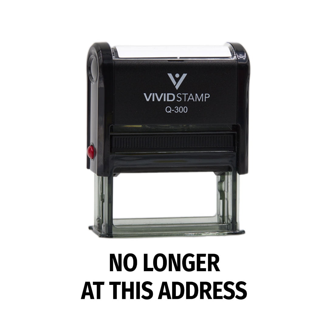 Vivid Stamp No Longer At This Address Business Self-Inking Rubber ...