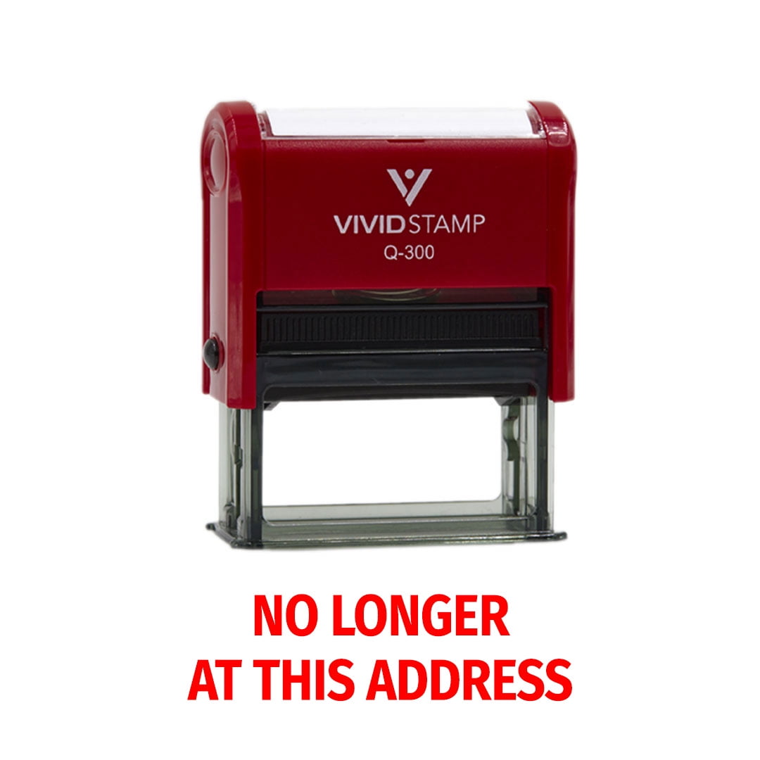 Vivid Stamp No Longer At This Address Business Self-Inking Rubber ...