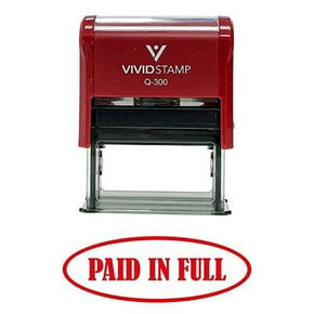 Paid Full Stamp