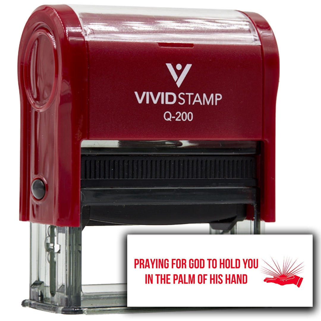 Vivid Stamp Praying For God To Hold You In The Palm of His Hand Self ...