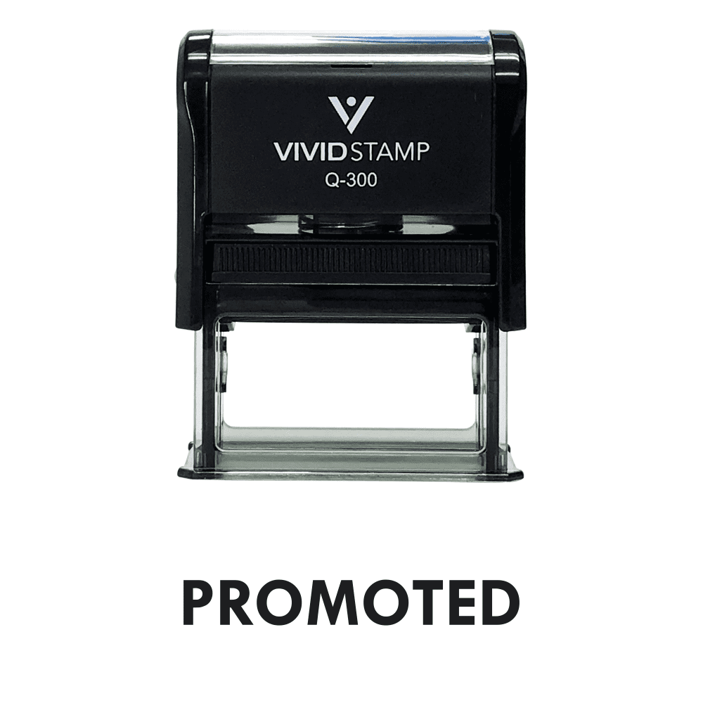Vivid Stamp Promoted Self Inking Rubber Stamp (Black Ink) - Large ...
