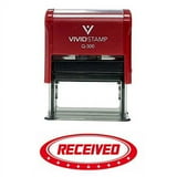 Vivid Stamp Received Designer Office Self-Inking Office Rubber Stamp ...