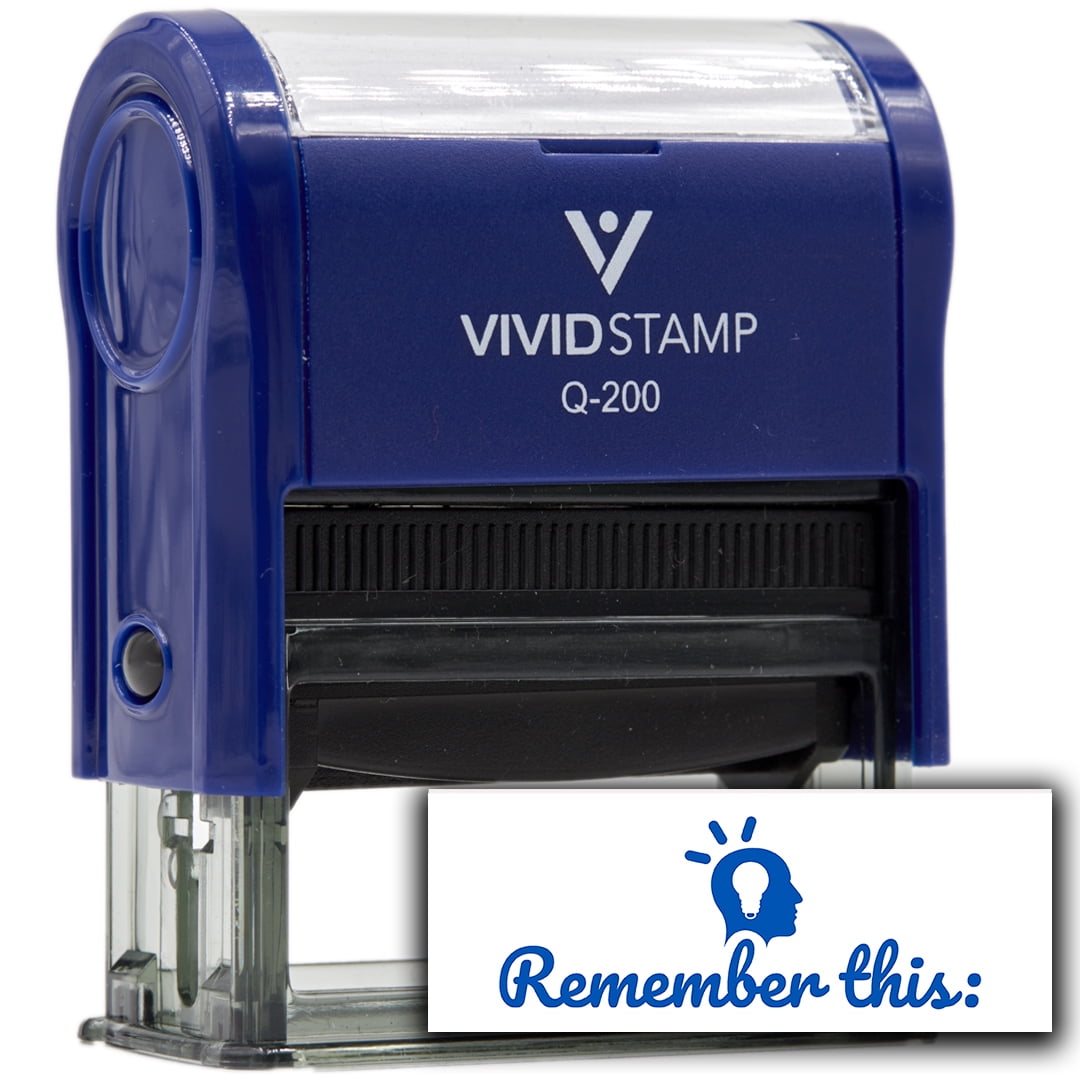 Vivid Stamp Remember This: Self-Inking Rubber Stamps Teachers And ...