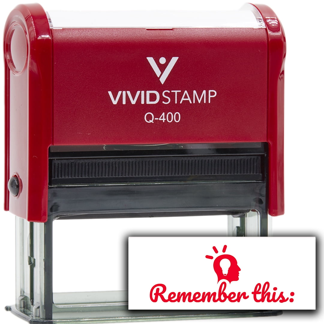 Vivid Stamp Remember This: Self-Inking Rubber Stamps Teachers And ...