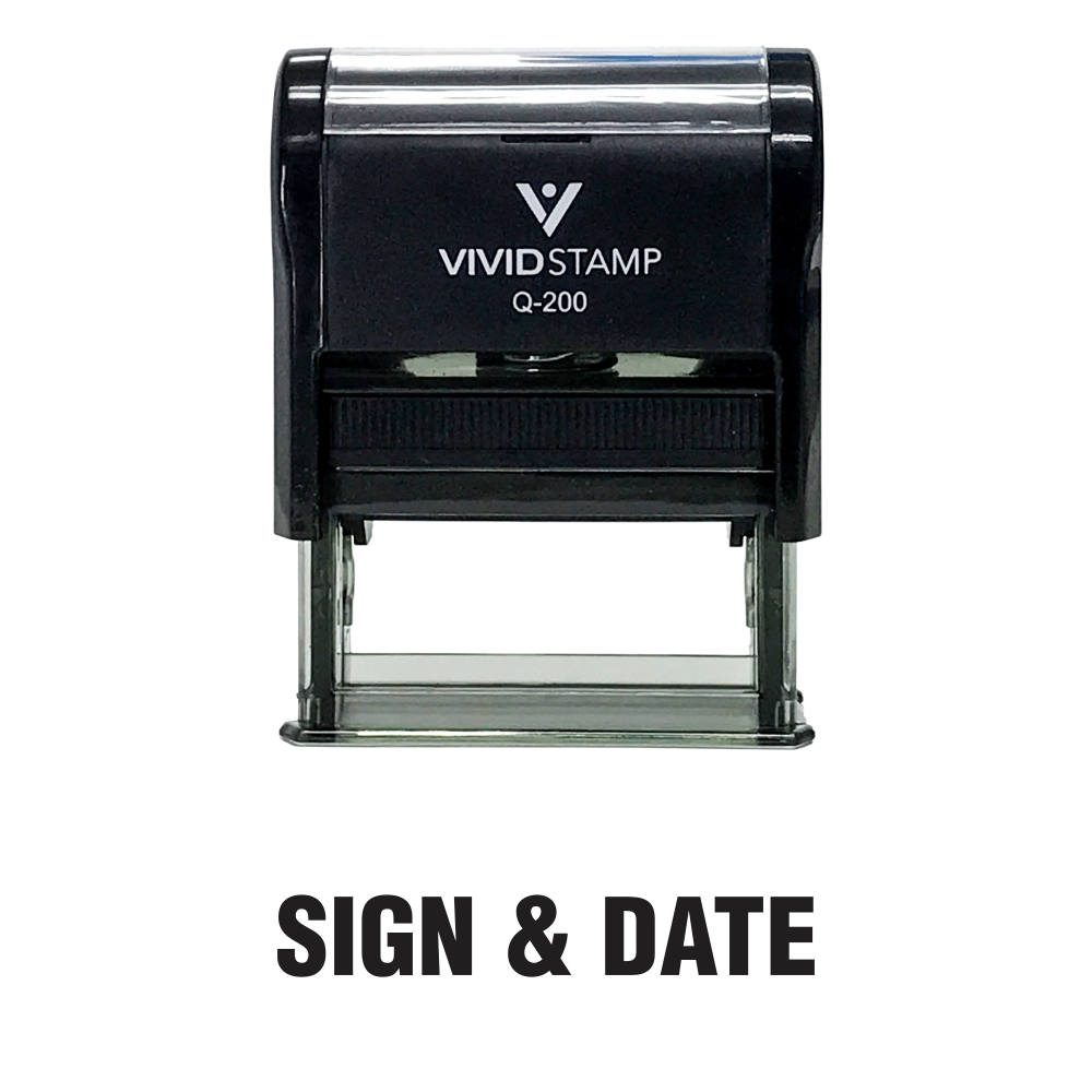 Shiny Self-Inking Rubber Date Stamp - S-300 - BLACK INK (42510-K ...