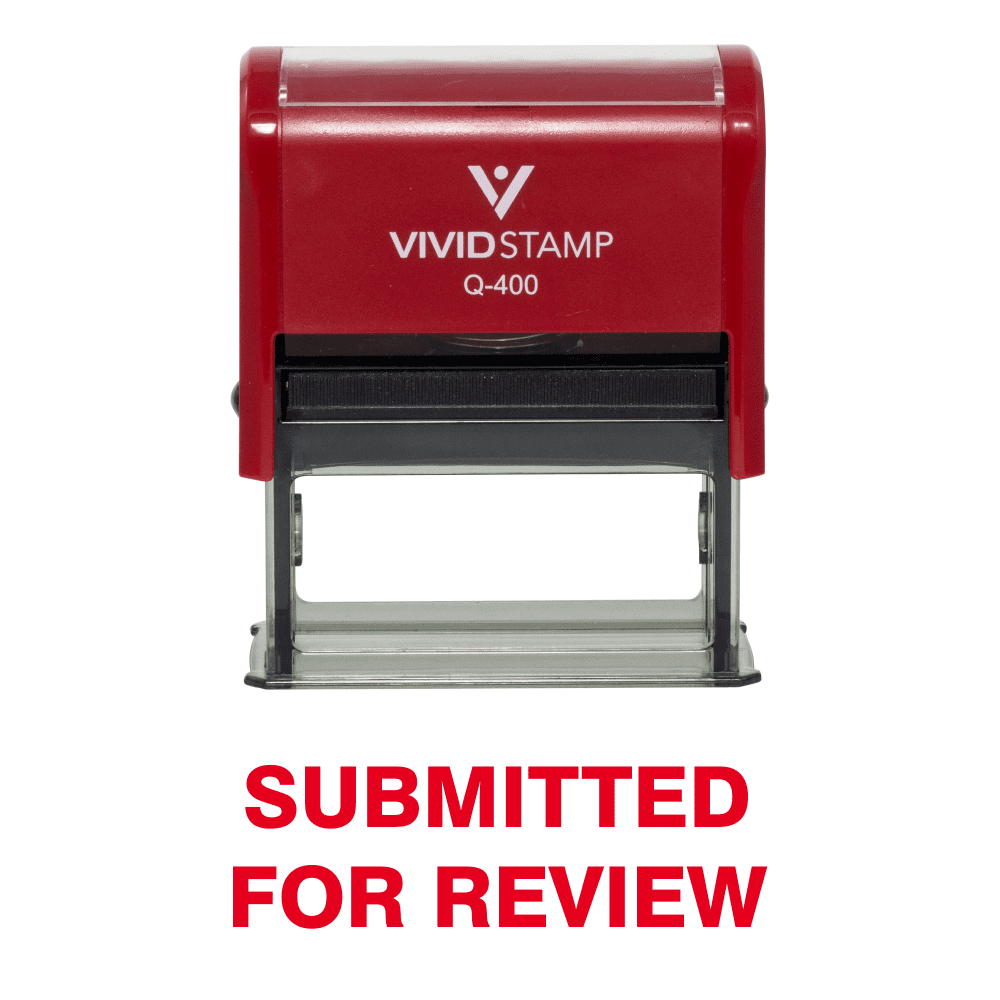 Vivid Stamp Submitted For Review Self Inking Rubber Stamp (Red Ink) - X ...