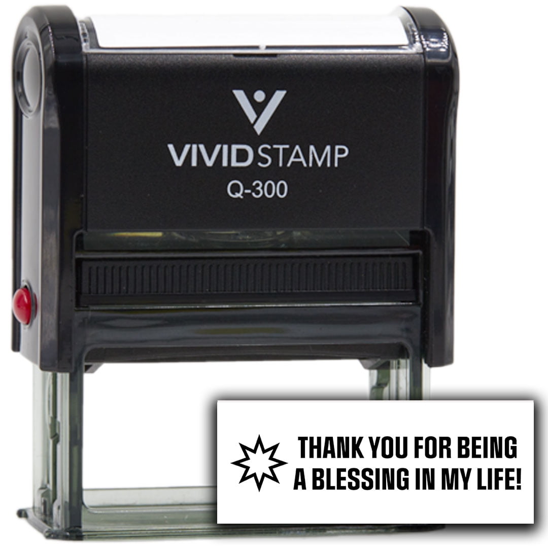 Vivid Stamp Thank You For Being A Blessing In My Life! Self Inking ...