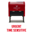 Vivid Stamp URGENT TIME SENSITIVE Self Inking Rubber Stamp (Red Ink ...