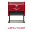Vivid Stamp Unofficial Transcript Self Inking Rubber - Red Ink ...